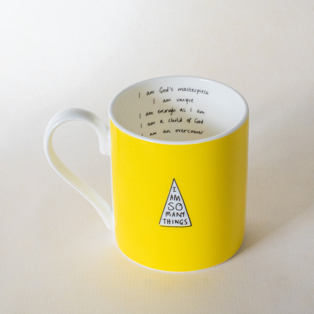 NEW Yellow Coffee Mug – I Am So Many Things